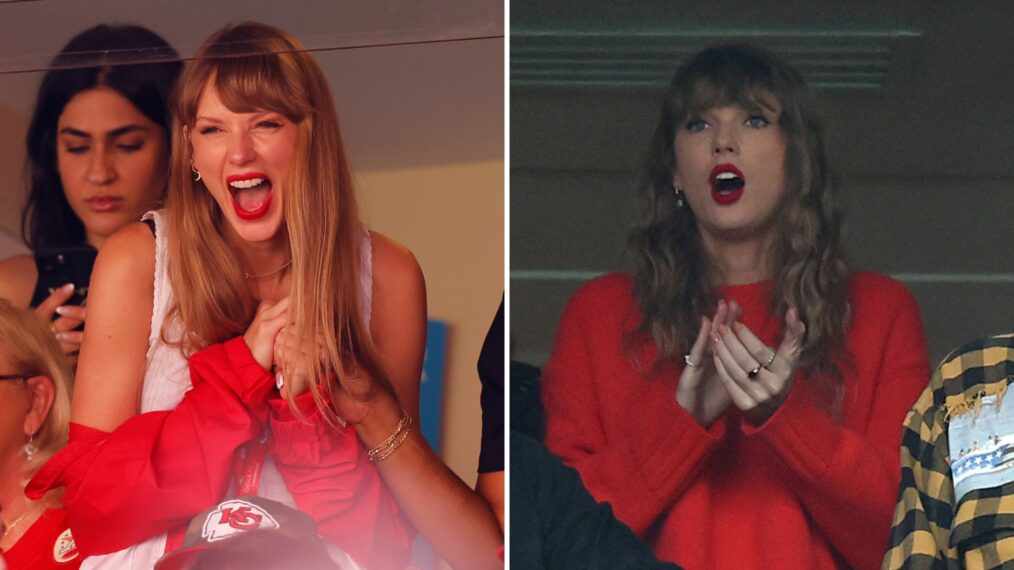 12 Times Taylor Swift Cheered on Travis Kelce From the Sidelines Ahead of the Super Bowl (PHOTOS ...